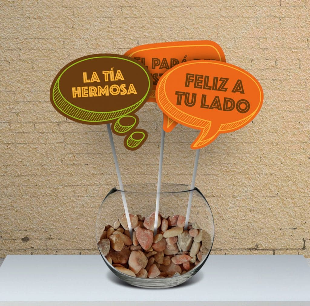 Photo Booth Props para cumpleaños | Chabelazos.com